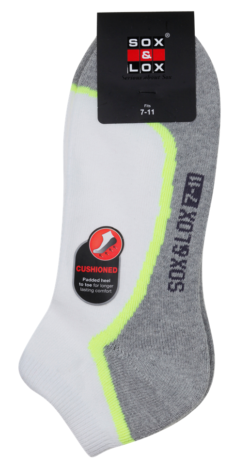 Men's Sports Cushioned Low Cut SOX&LOX 7.95